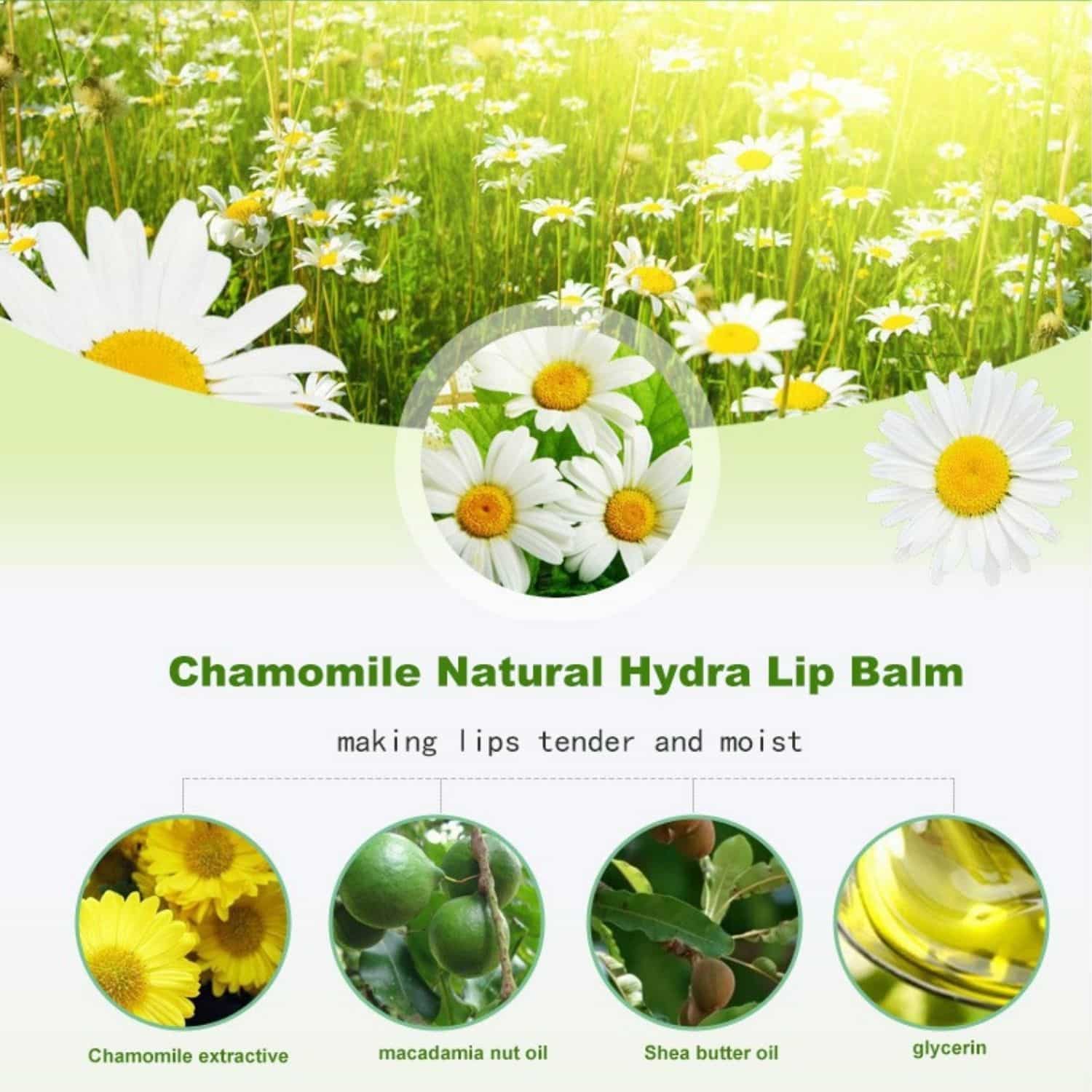 BIOAQUA Chamomile Natural Hydra Lip Balm 2Pcs | SHOPPE.LK
