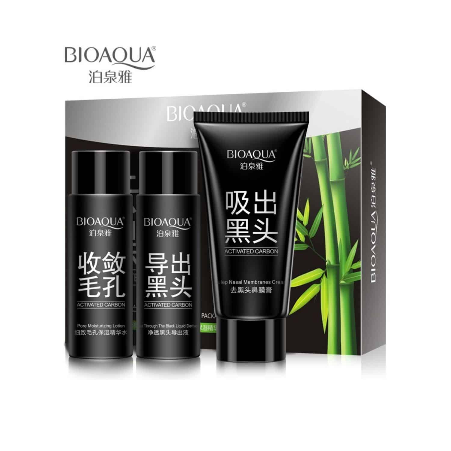BIOAQUA Activated Carbon Blackhead Remover Mask - Deep Cleansing & Pore ...