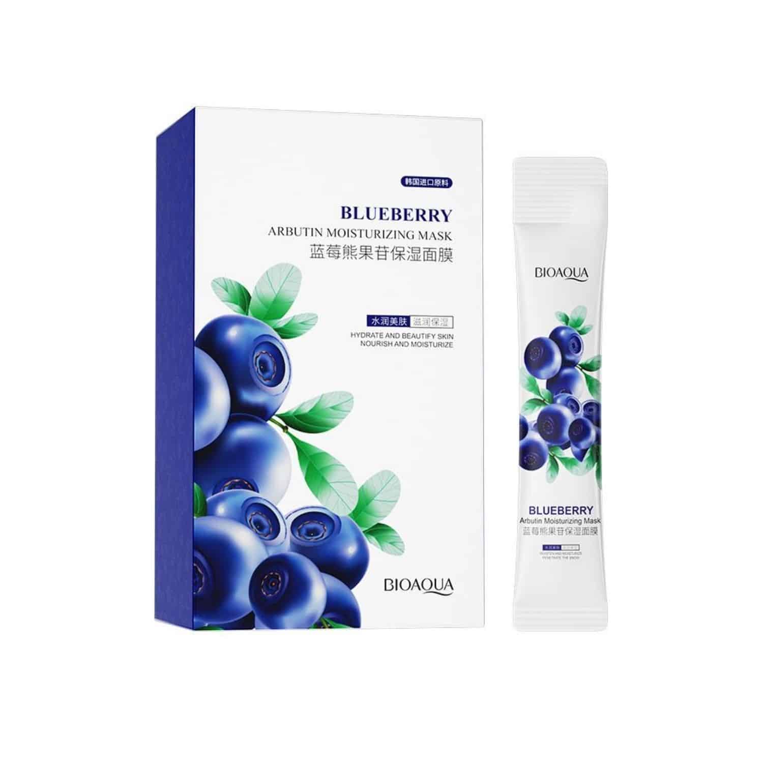 BIOAQUA Moisturizing Sleeping Mask - Blueberry Arbutin, 4ml x 20pcs ...