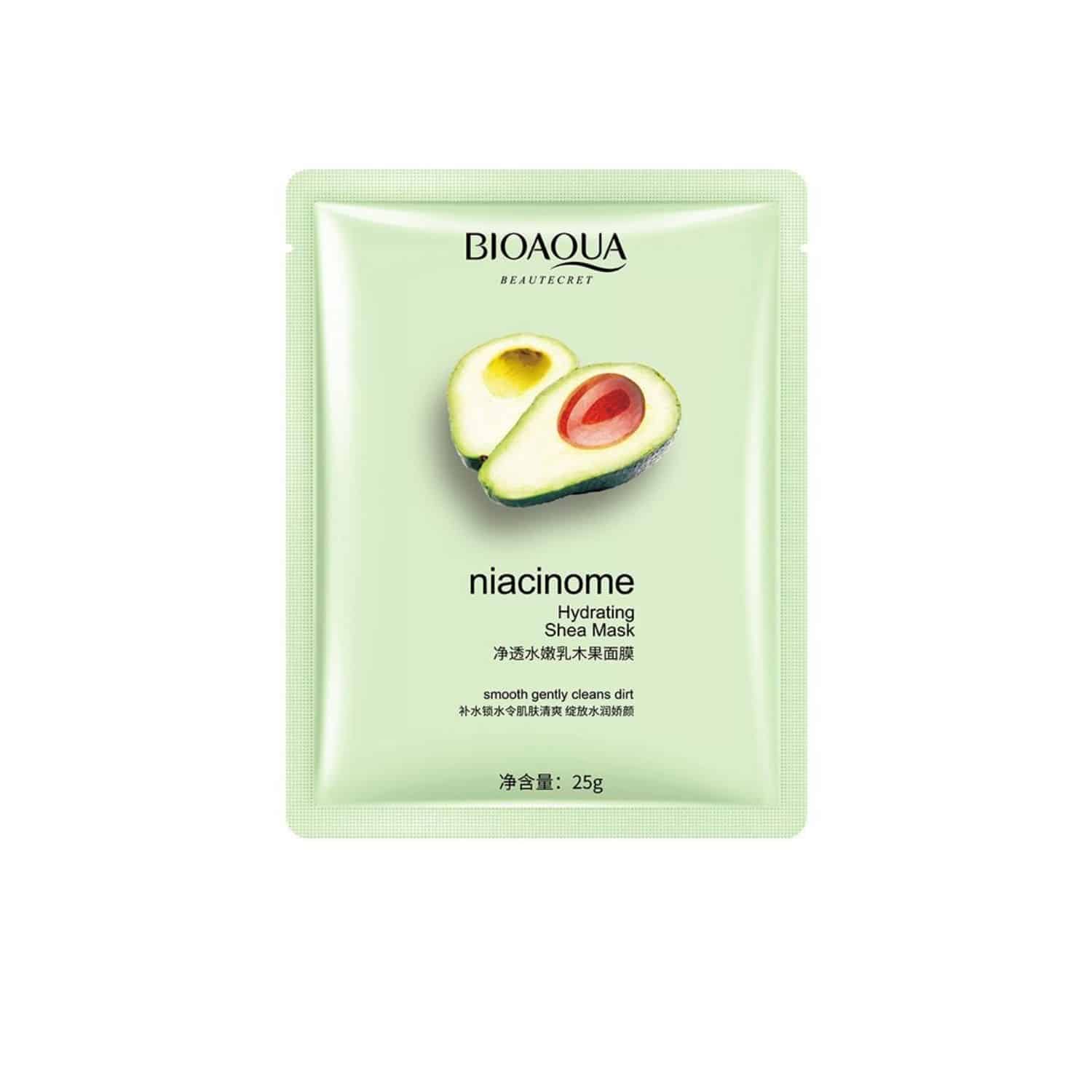 Niacinome Facial Mask - Hydrating Shea Mask for Smooth and Nourished ...