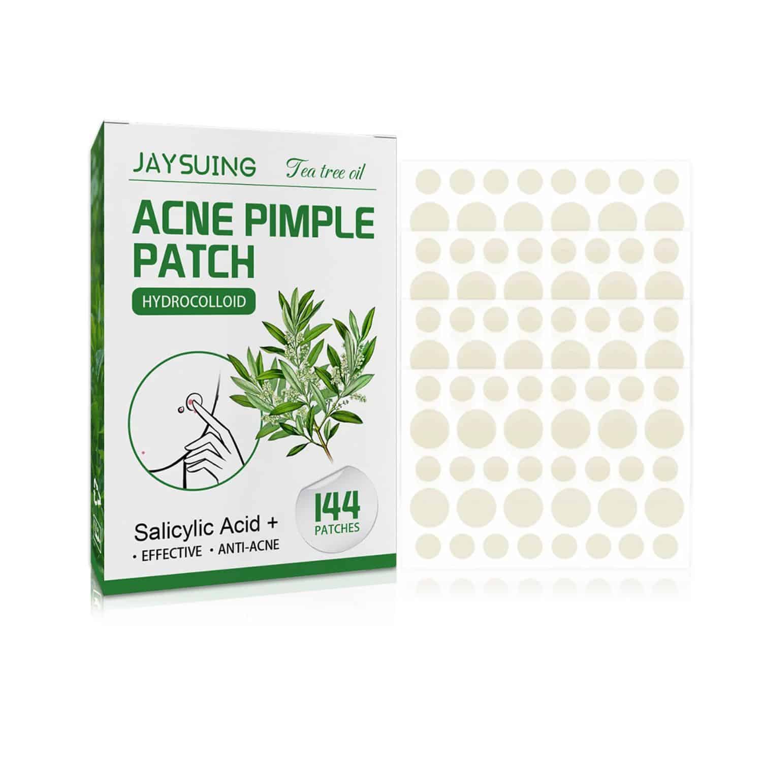 Acne Pimple Patch Hydrocolloid Stickers 144pcs for Overnight Spot ...