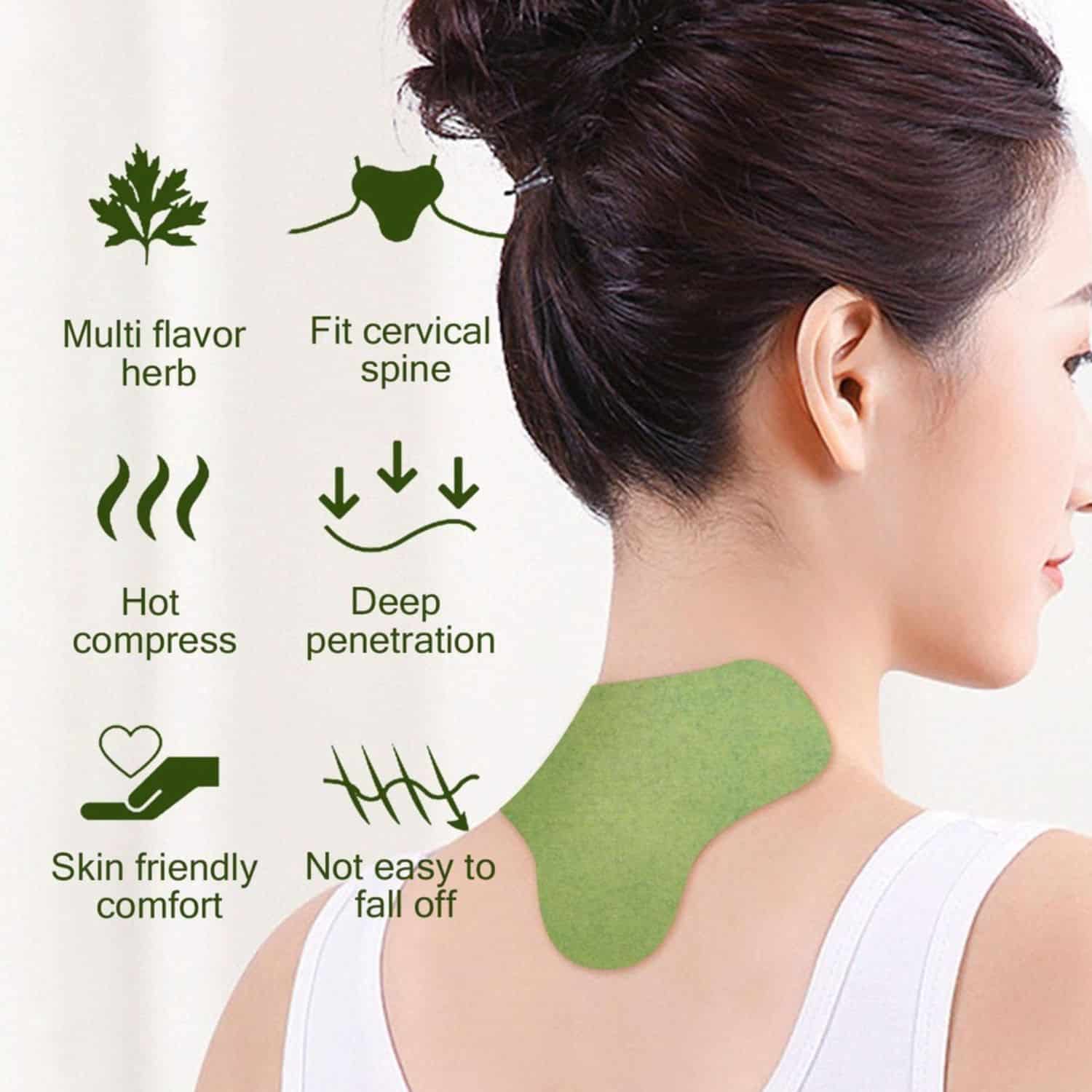 Pain Relief Patch for Neck & Shoulder with Self-Heating Effect -10pcs ...