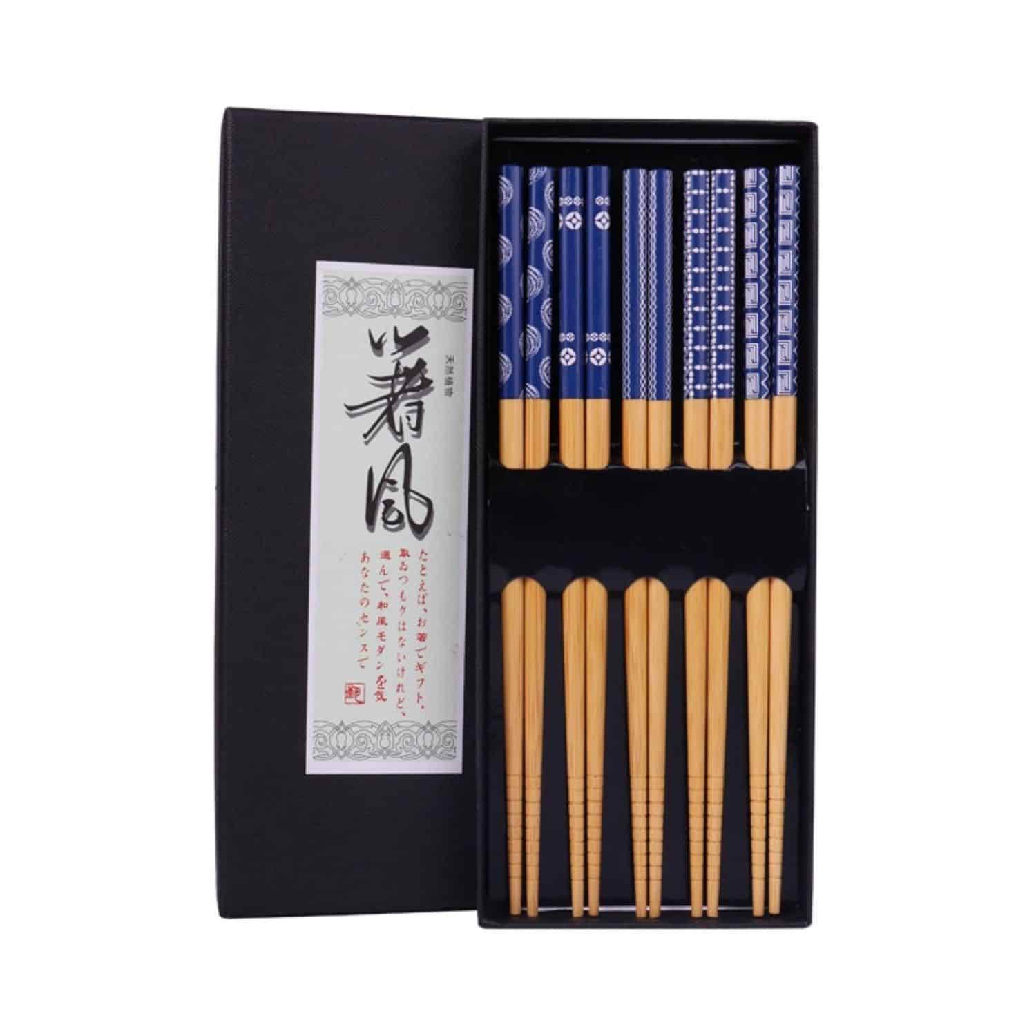 Elegant Premium Chopsticks Set - 5 Pairs | SHOPPE.LK