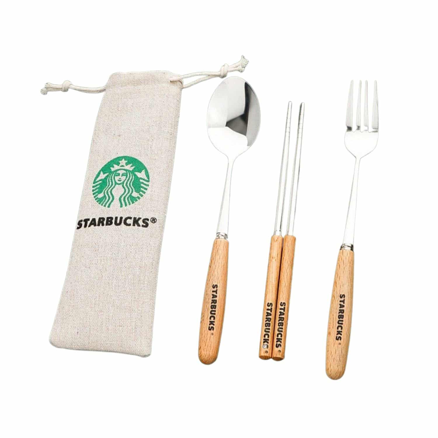 Durable Stainless Steel Tableware Set by Starbucks | SHOPPE.LK