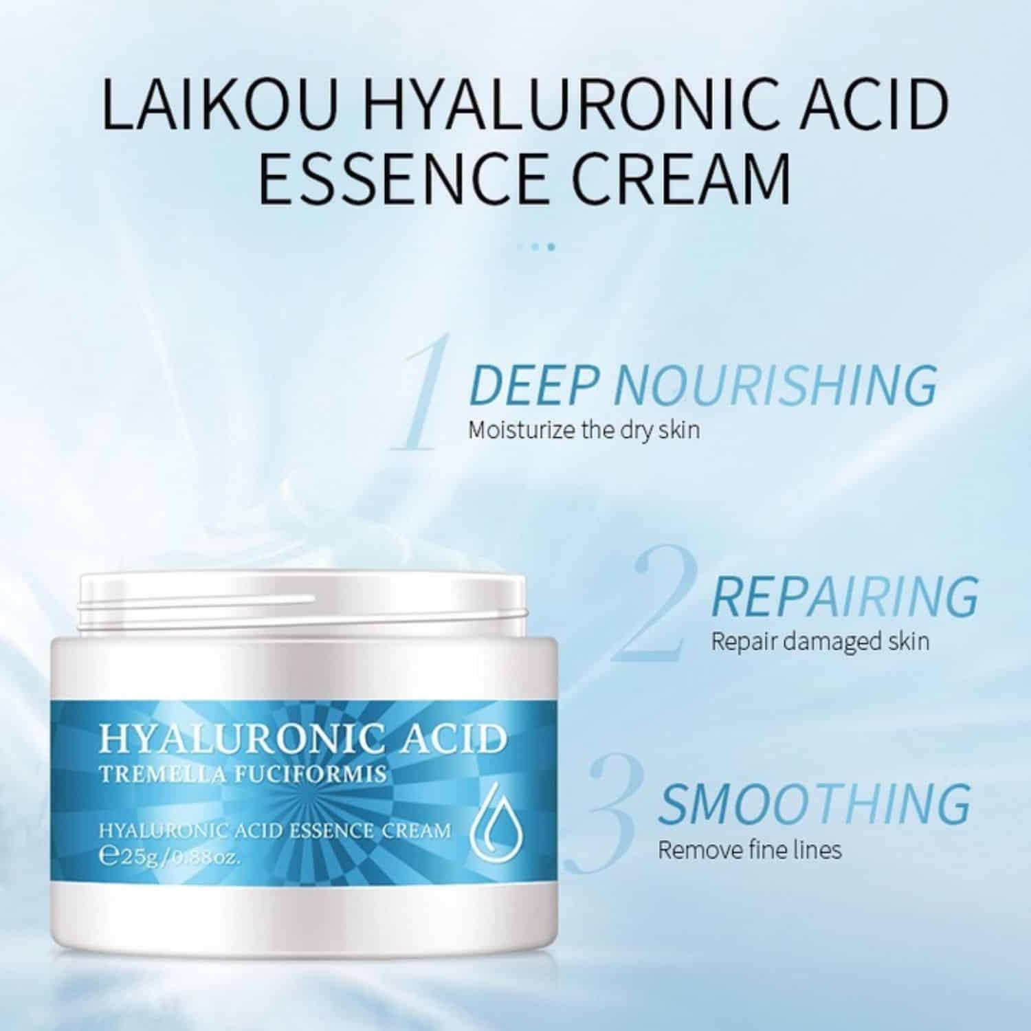 LAIKOU Hyaluronic Acid Cream for Youthful and Radiant Skin - 25g | SHOPPE.LK
