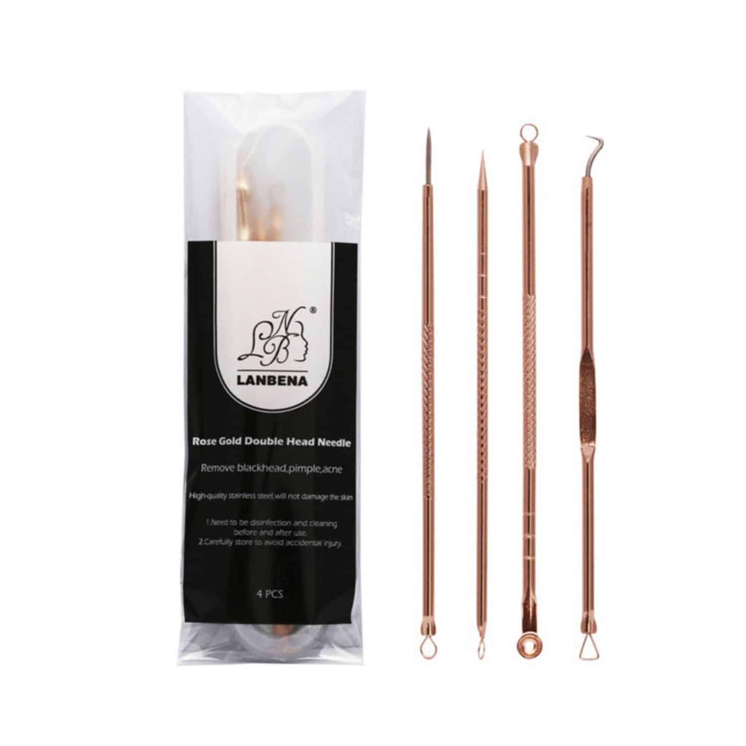 LANBENA Ultimate Pimple Needle Blackhead Acne Remover 4Pcs Set | SHOPPE.LK