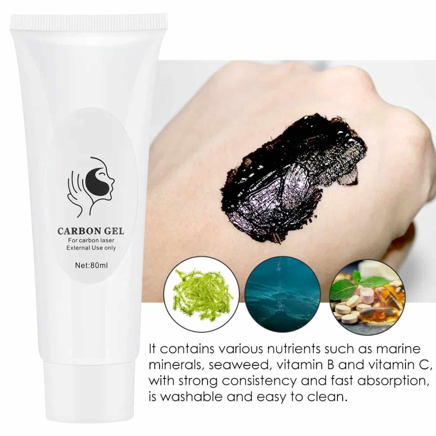 Professional Nano Toner Laser Facial - Carbon Gel For Laser - 80g ...