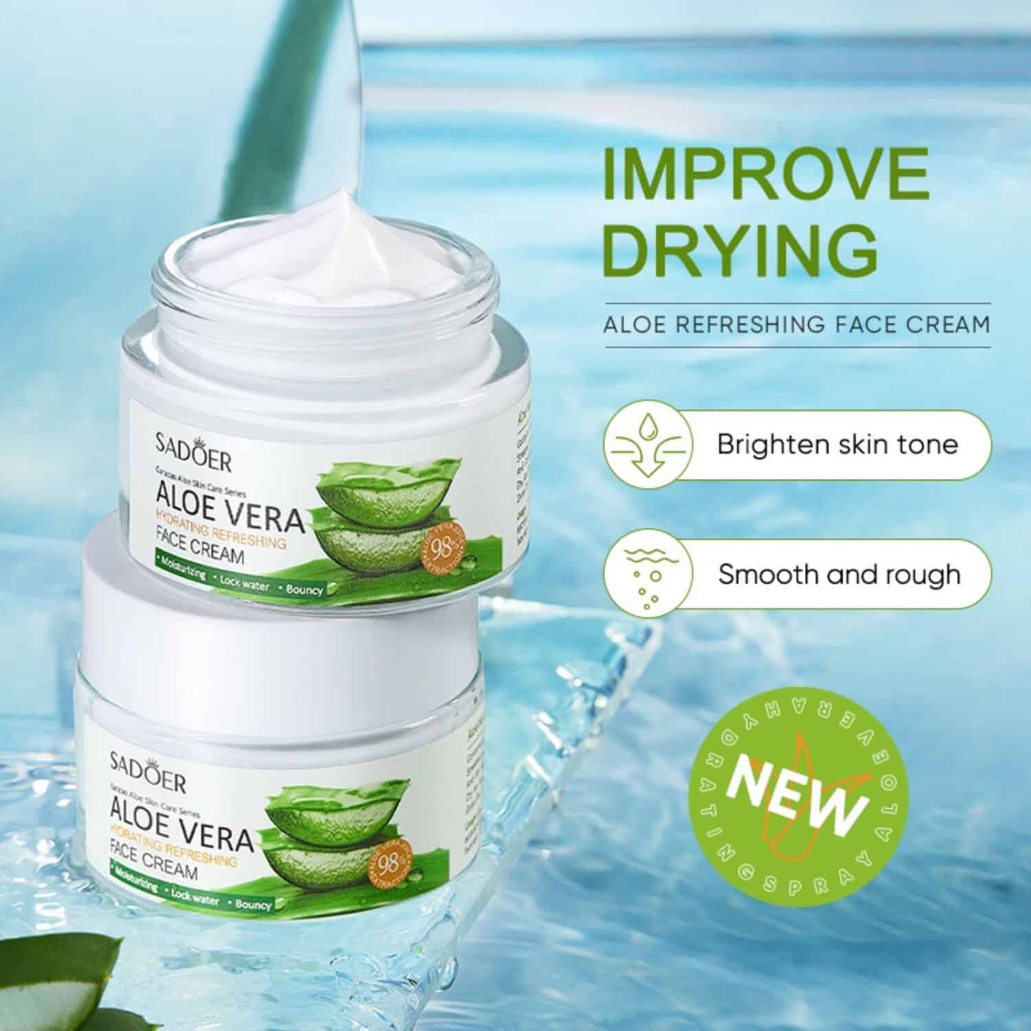 SADOER Aloe Vera Hydrating Face Cream - 50g | SHOPPE.LK