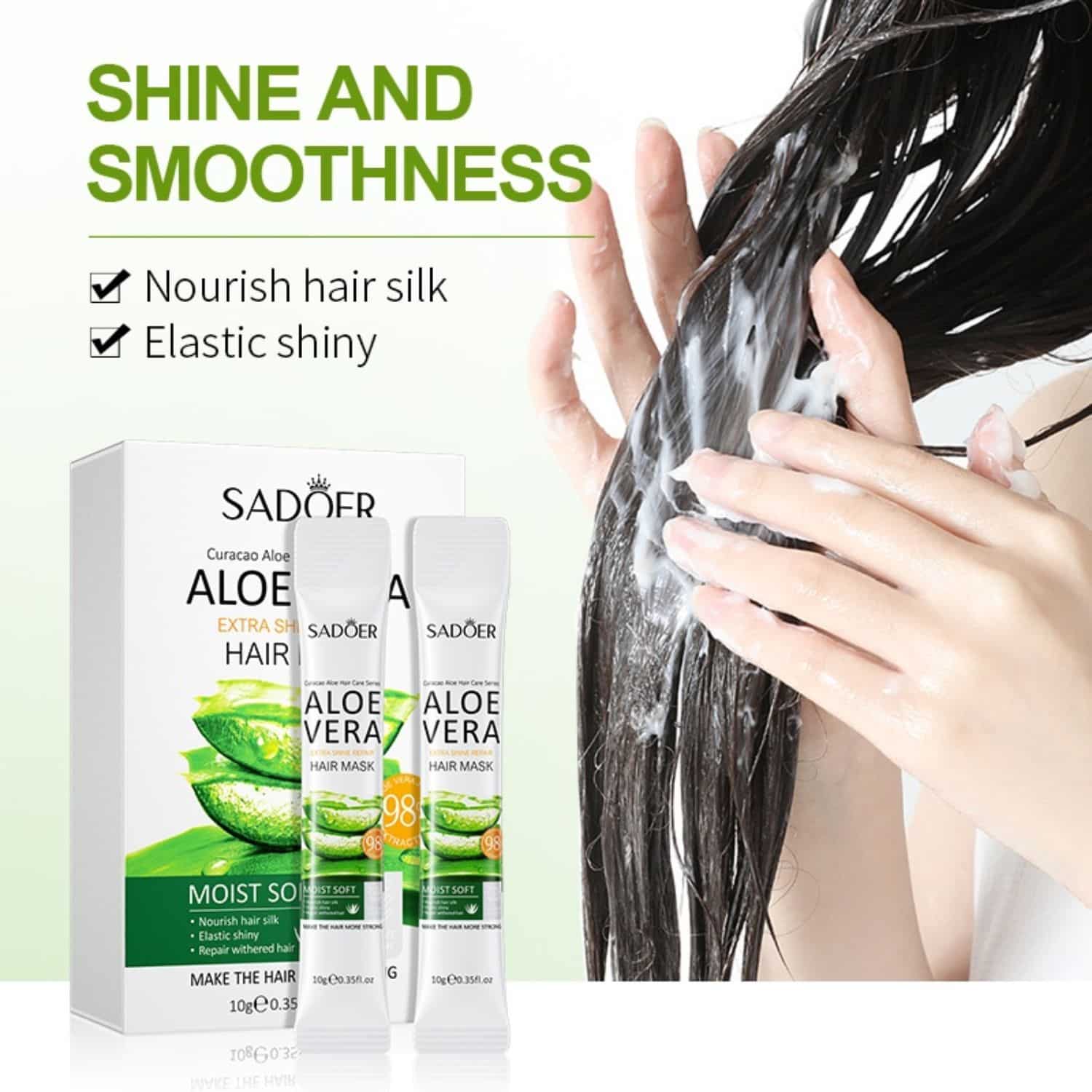SADOER Aloe Vera Hair Mask - 10g x 20pcs | SHOPPE.LK